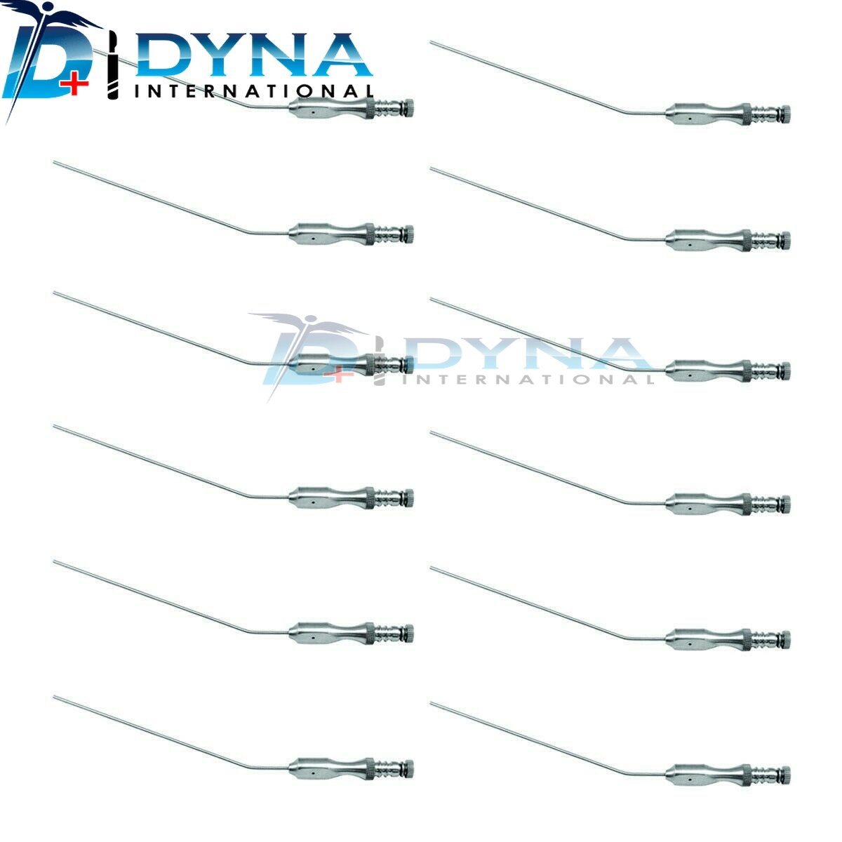 Ear Suction Stainless Steel ENT Frazier Suction Tube Twisted Tip Sinus ...